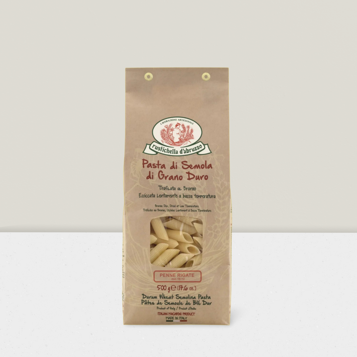 Rustichella d ‘Abruzzo Penne Rigate 500g- Artisan Italian Bronze Cut ...